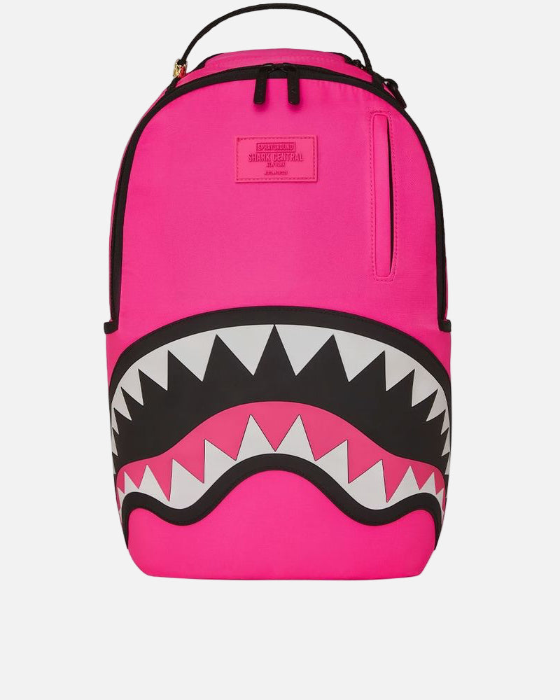 Sprayground Shark Central Nylon Hot Pink Backpack – 3KICKS