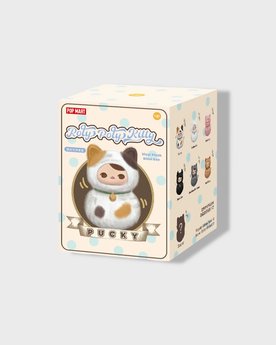 Pop Mart PUCKY Roly-Poly Kitty Series-Vinyl Plush Blind Box – 3KICKS