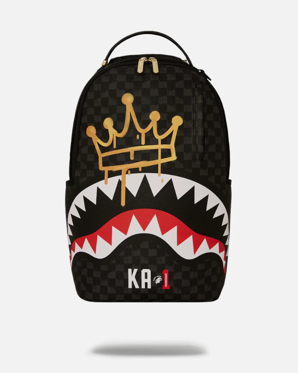 Sprayground Drip Check Crown X KA1 Backpack Black – 3KICKS