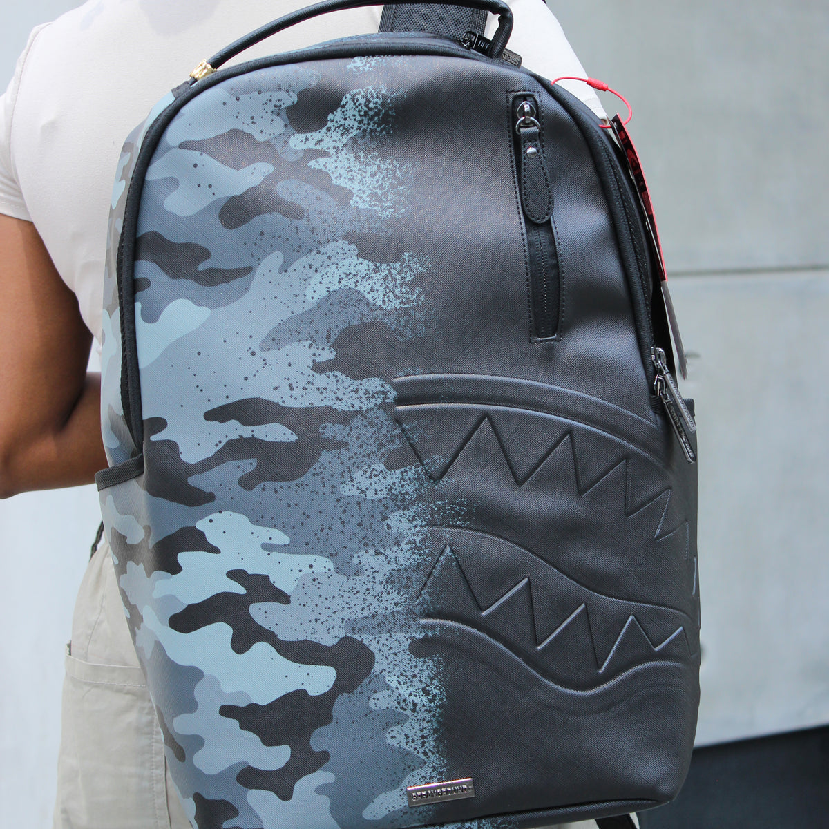 Sprayground Spray Split Night Camo DLXSV Backpack – 3KICKS