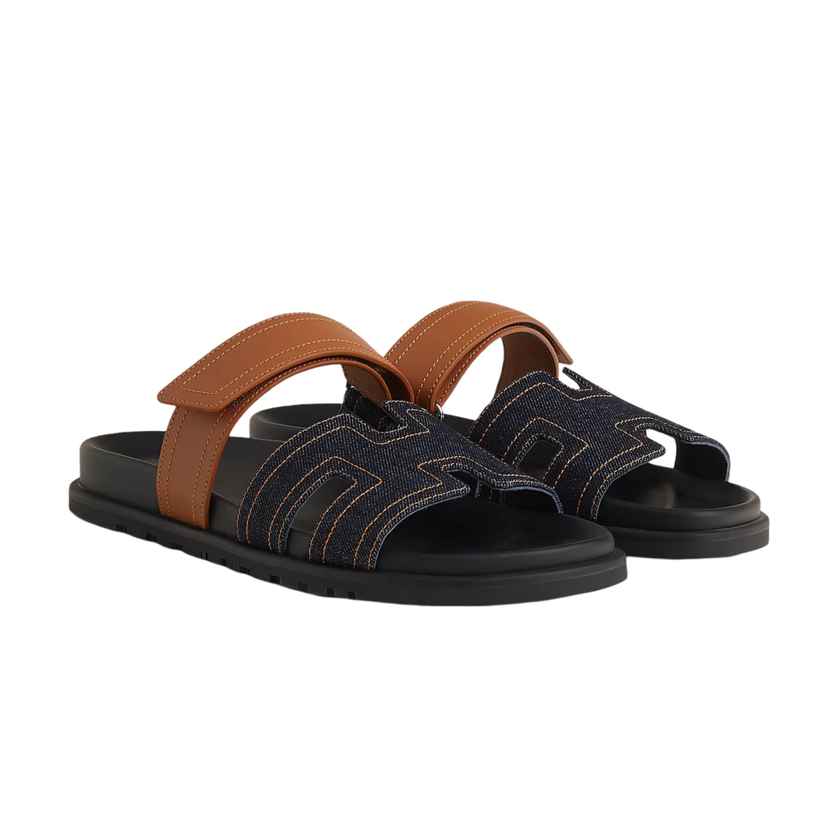 Hermes Chypre Sandal Bleu Brut / Naturel – 3KICKS